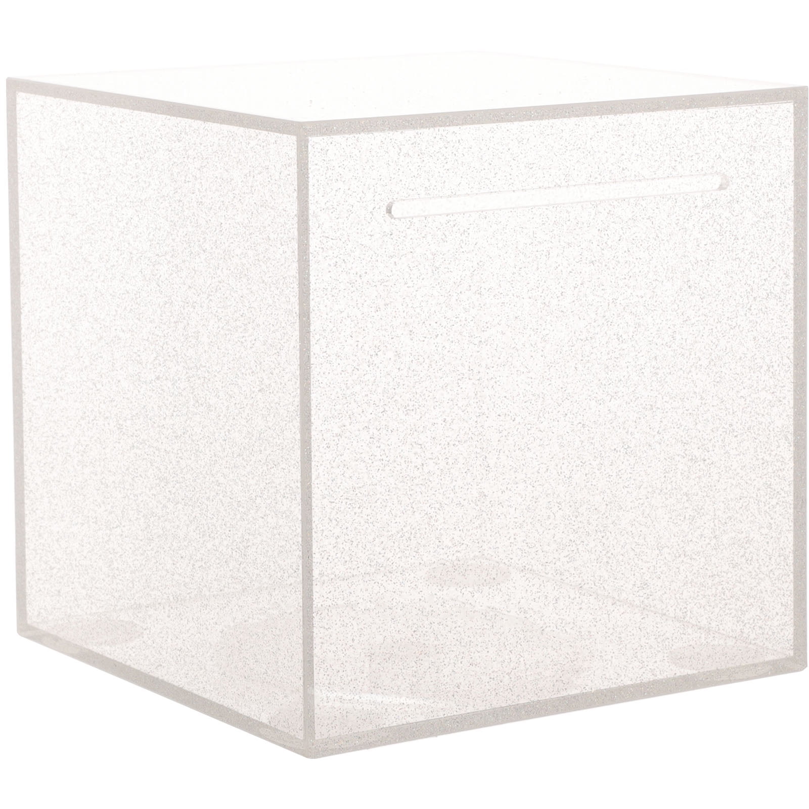 Acrylic Money Saving Cube Decorative Piggy Bank Unopenable Cash ...