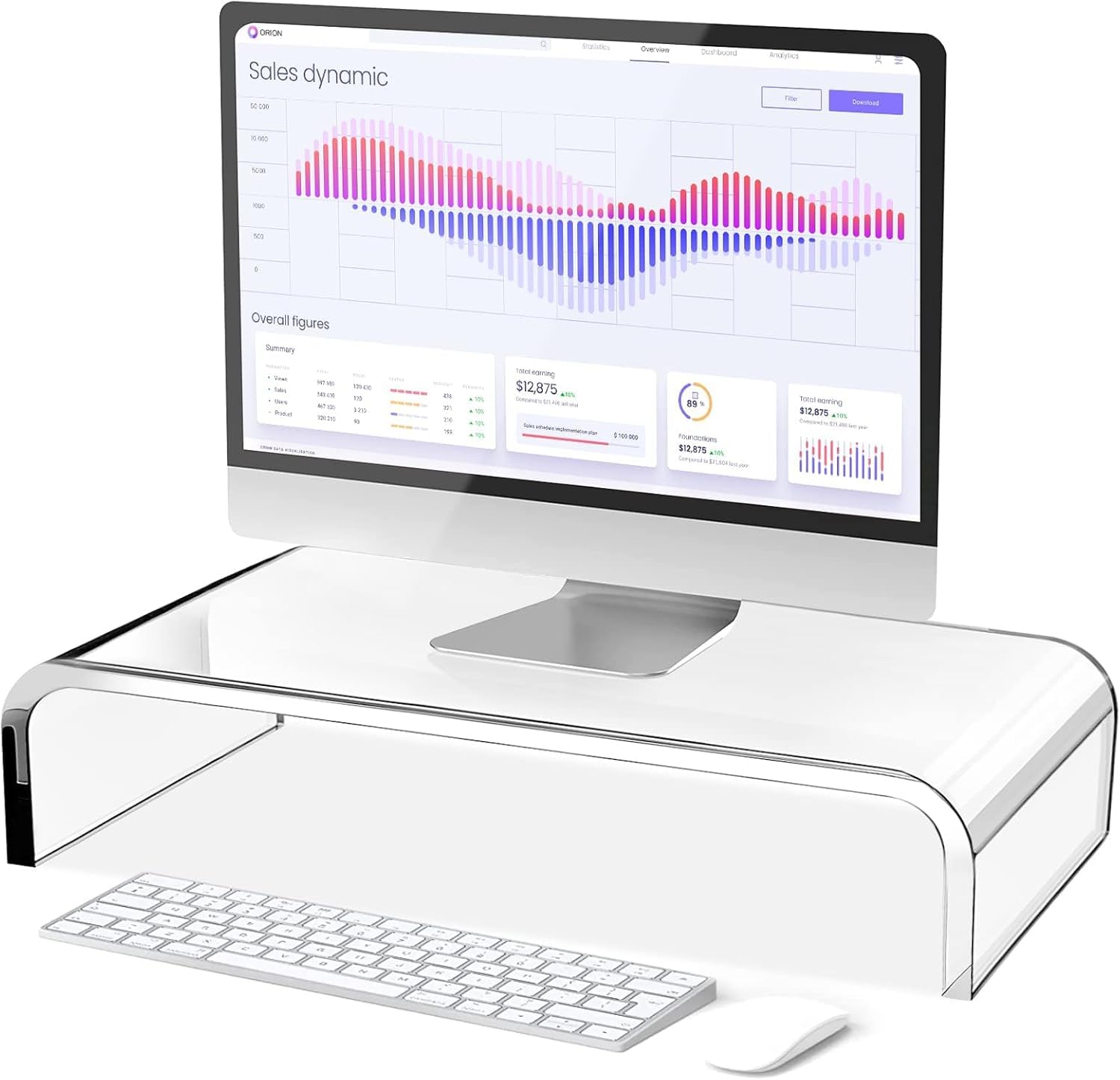 Acrylic Monitor Stand Monitor RiserComputer Stand Sturdy and ...