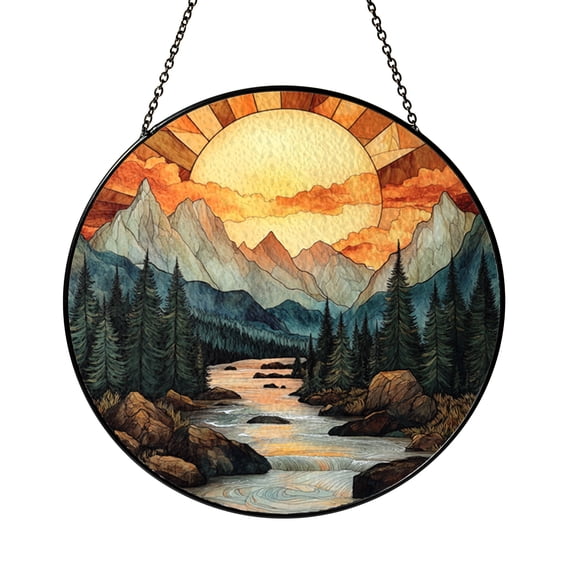 Acrylic Mountain Landscape Window Suncatcher for Home Decor - Walmart.com