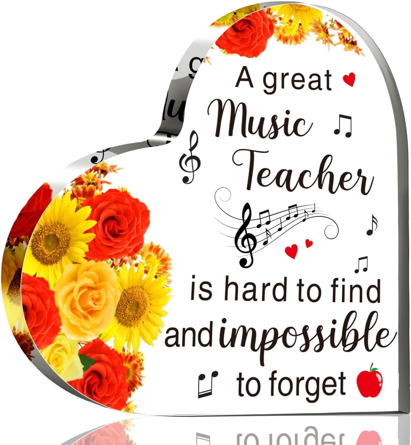 Acrylic Music Teacher Appreciation Gifts Acrylic Table Keepsake ...