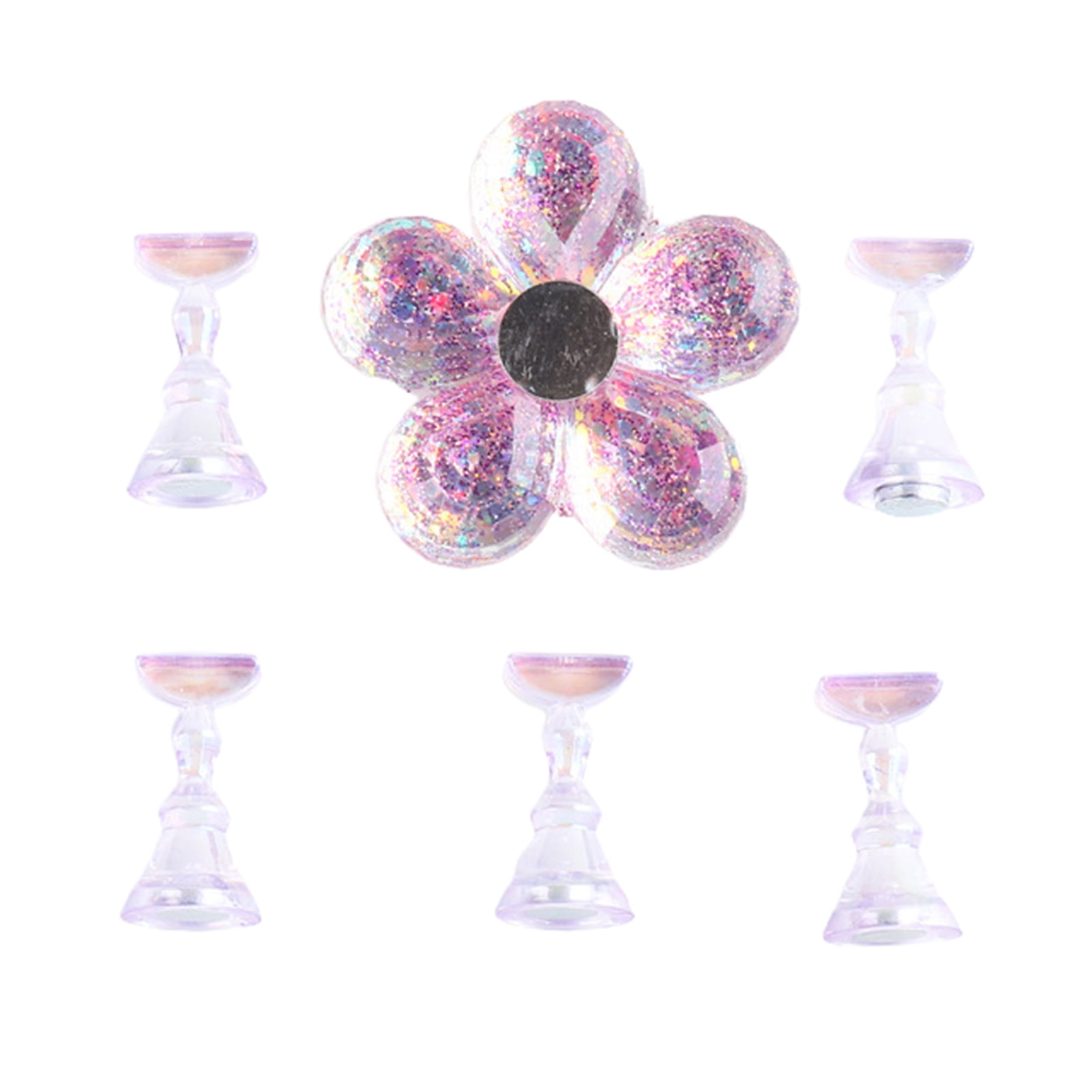 Acrylic Nail Art Practice Stands Magnetic Nail Tips Holders Training ...