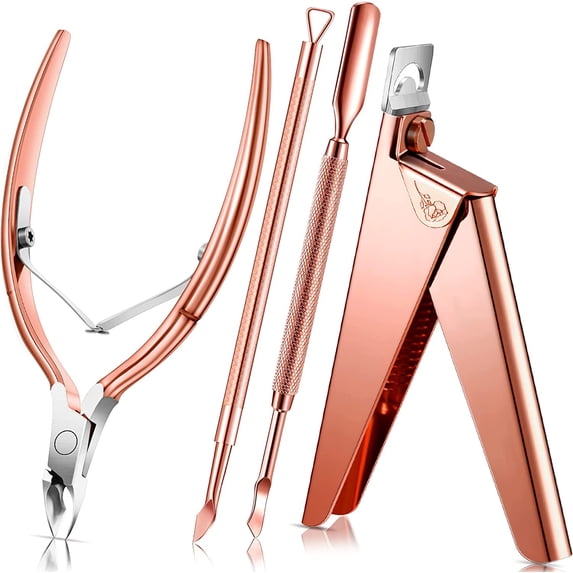 Acrylic Nail Clippers Kit False Nails Tips Cutter Professional Cuticle ...