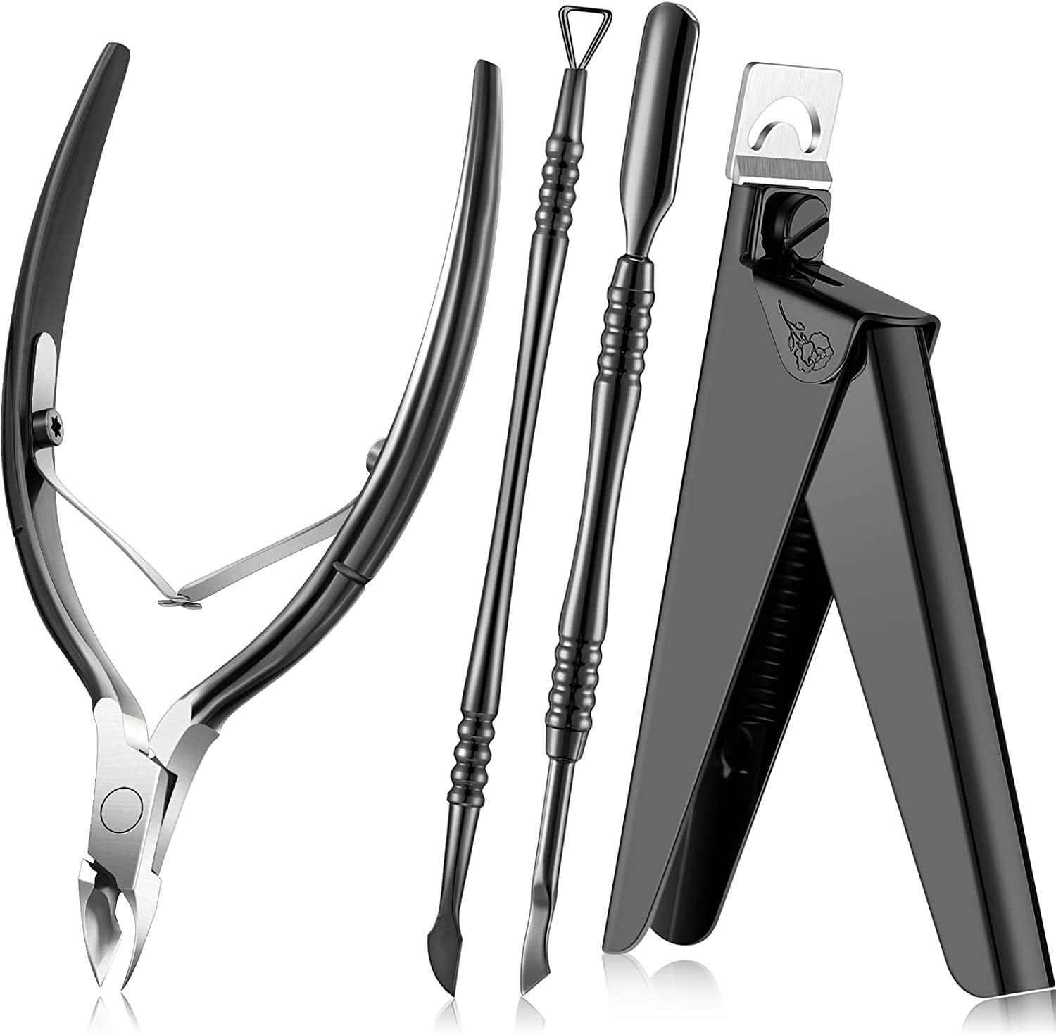 Acrylic Nail Clippers Kit False Nails Tips Cutter Professional Cuticle ...