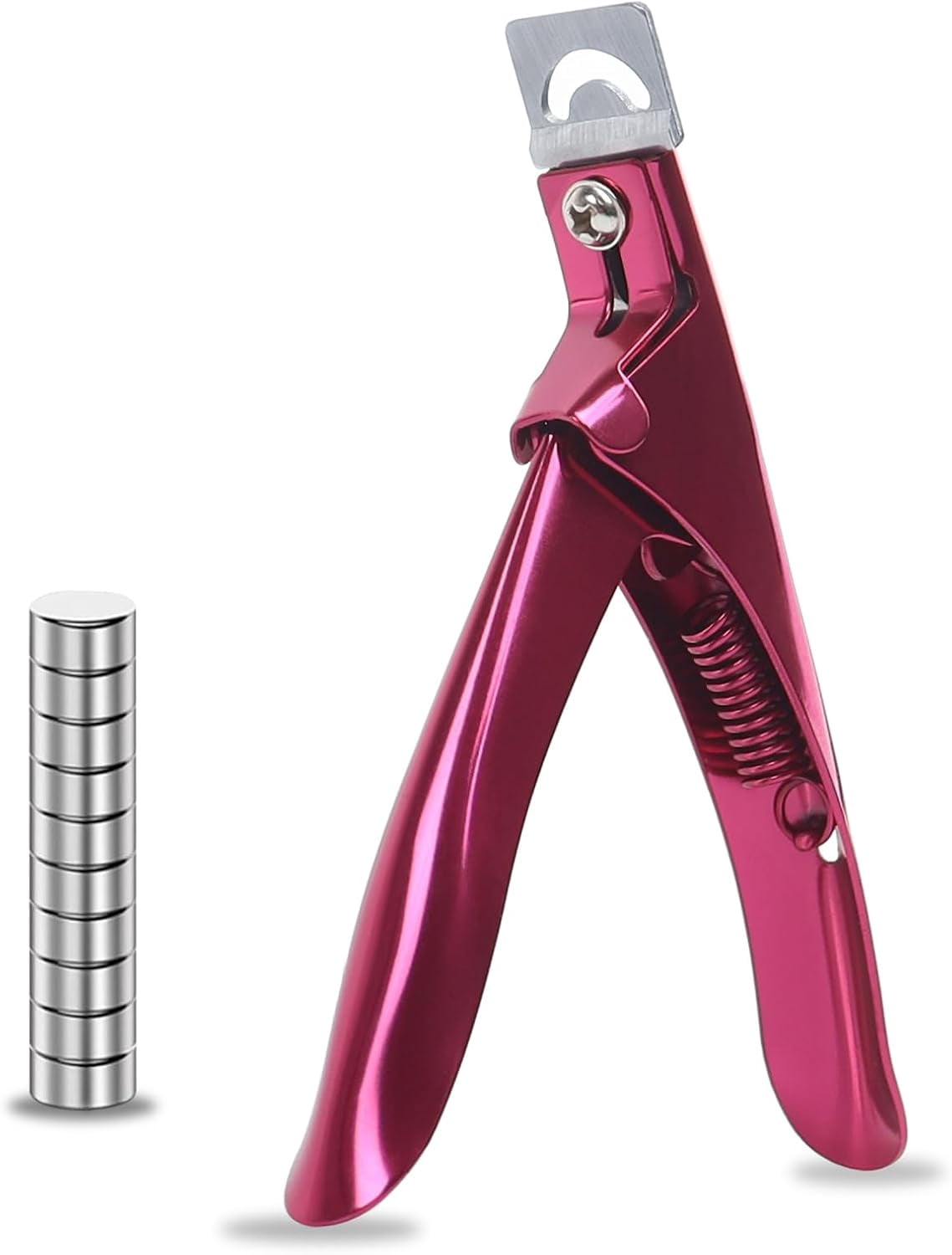 Acrylic Nail Clippers with Magnets Stainless Steel Nail Cutter for Nail ...