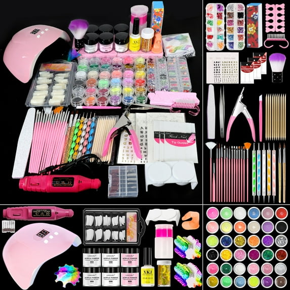 Acrylic Nail Kit for Beginners with Everything: Professional Nail Kit ...