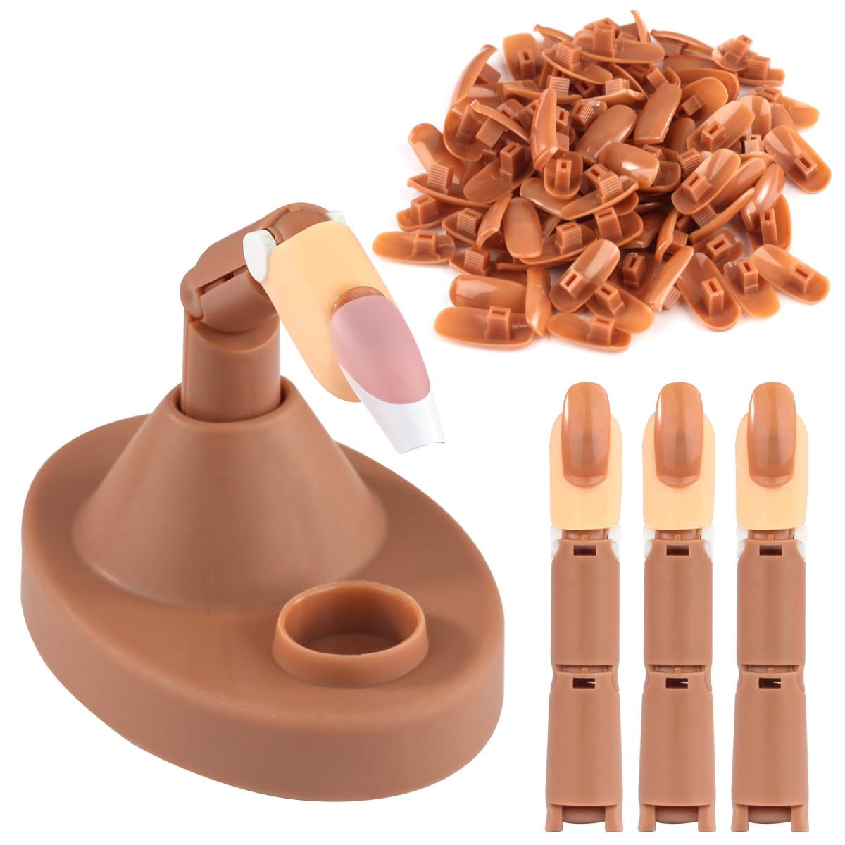 Acrylic Nail Practice Finger VTF5 Kit, BORNBYME Acrylic Nail Training ...
