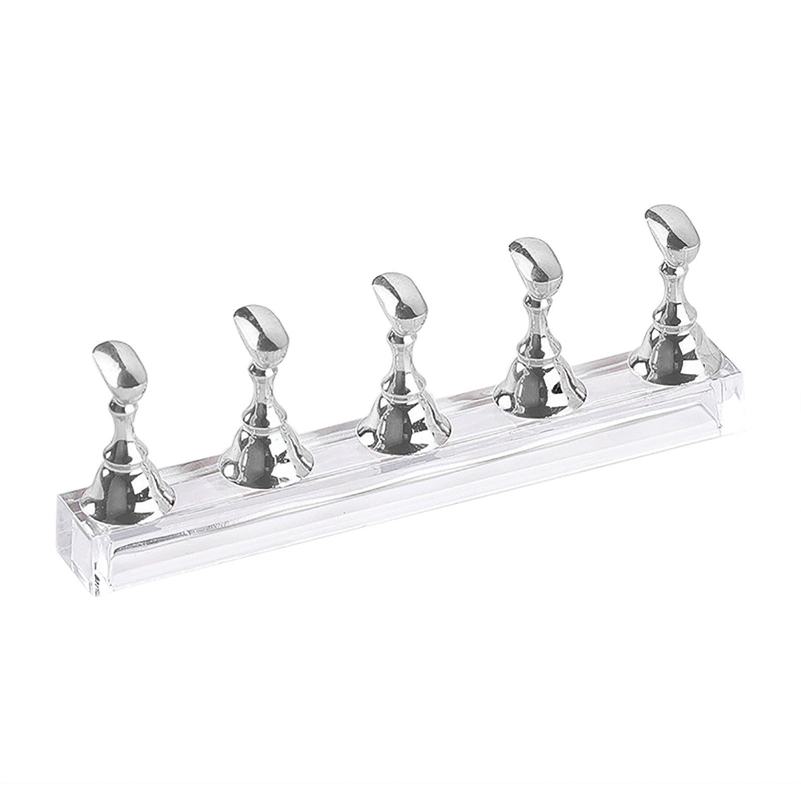 Acrylic Nail Practice Stand Tip Holder Alloy Base Salon Training ...