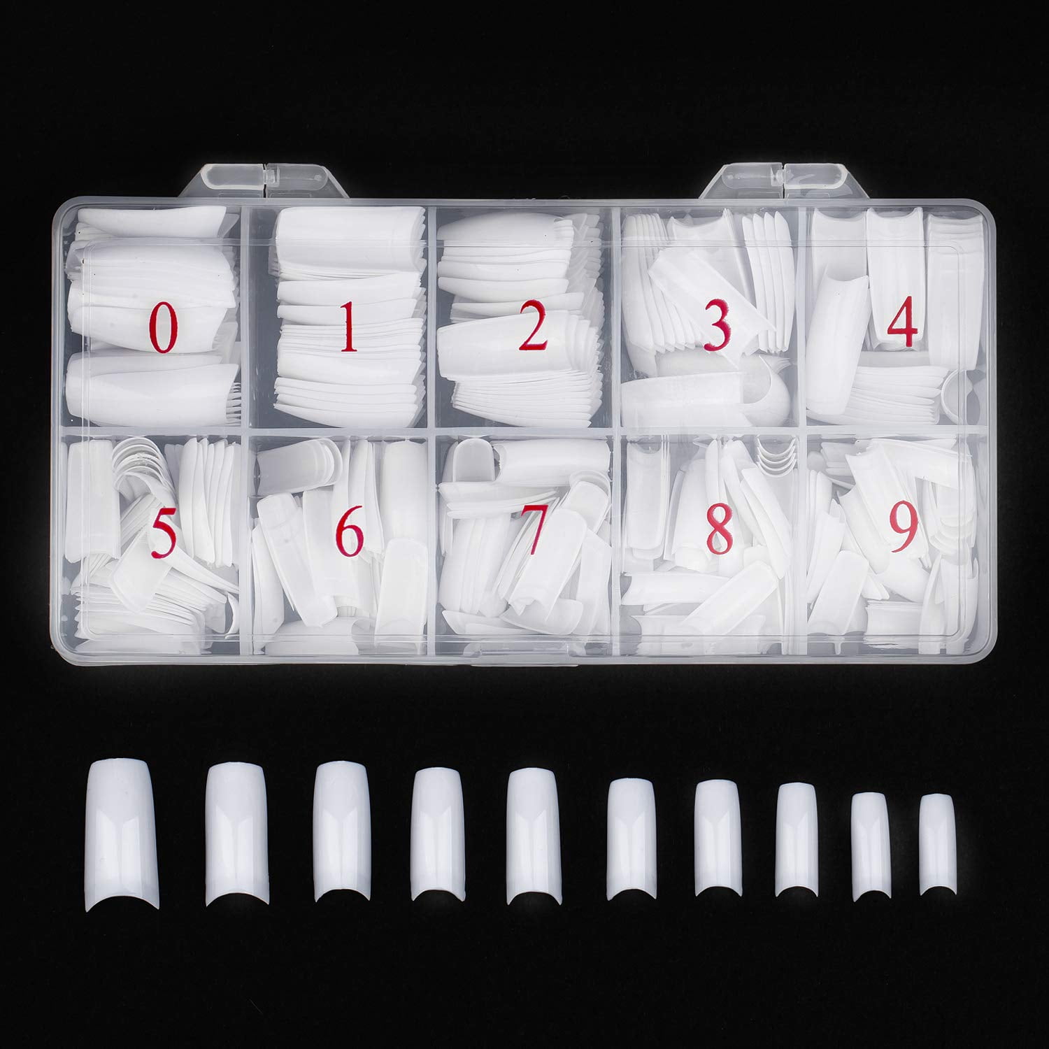Acrylic Nail Tips White 500Pcs French Artificial False Tip for Manicure ...