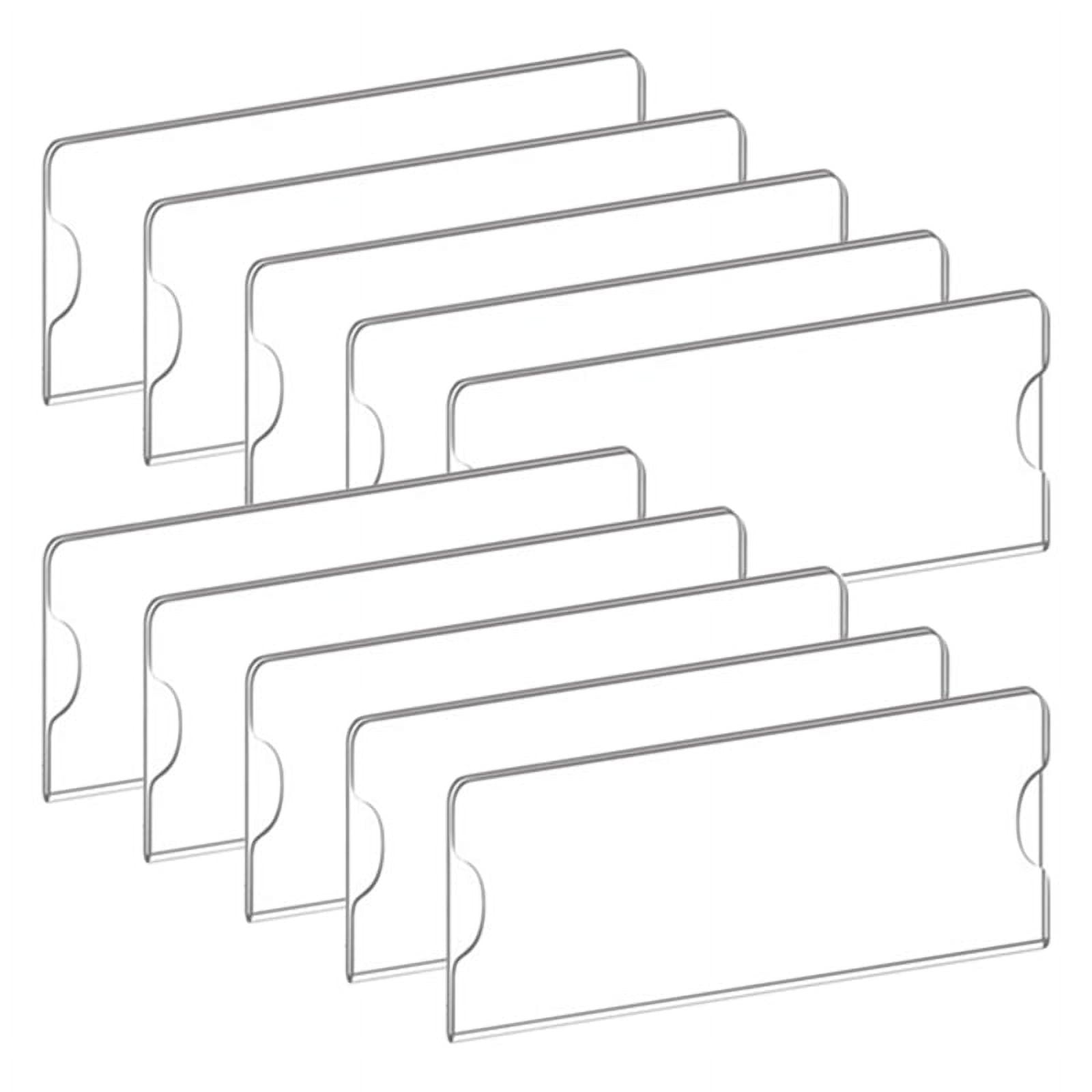 Acrylic Name Plate Holder Premium, 2X8 Inch,Clear Plastic Sign Frame ...