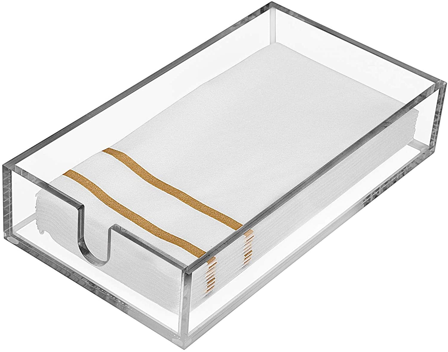 Acrylic Napkin Holder - Clear Modern Design, Acrylic Hand Towel Holder ...