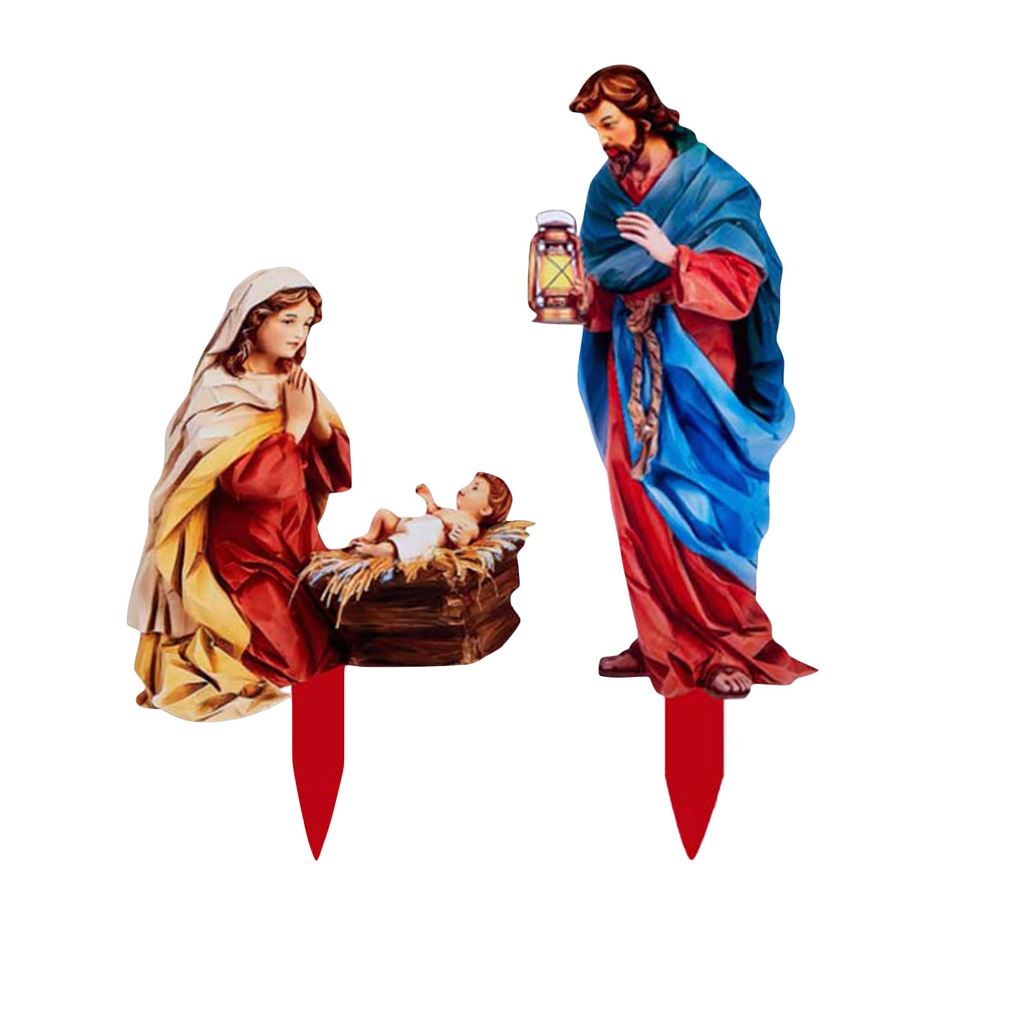 Acrylic Nativity Set Outdoor Nativity Scenes for Yard Holy Nativity ...