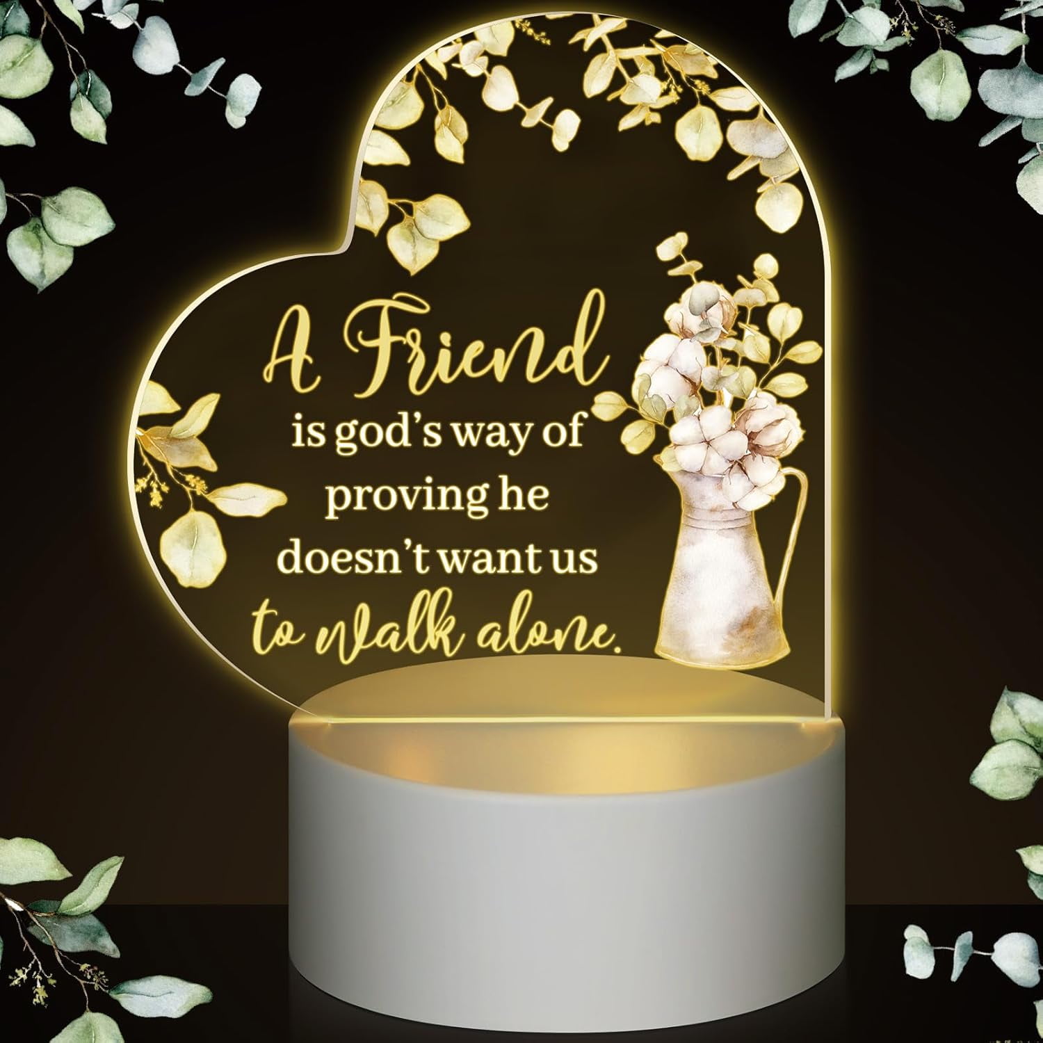 Acrylic Night Light Best Friend Gifts for Women Birthday Gifts for Her ...