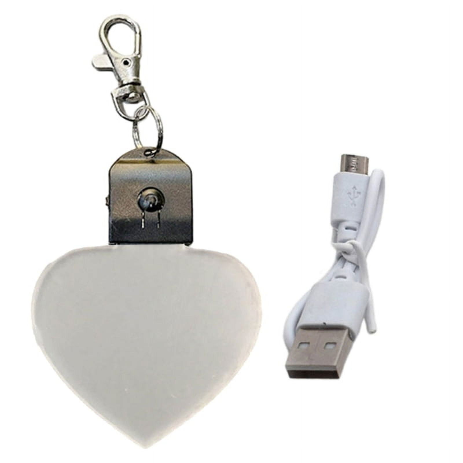 Acrylic Night Light Keychain Mini LED Keychains Rechargeable Light ...