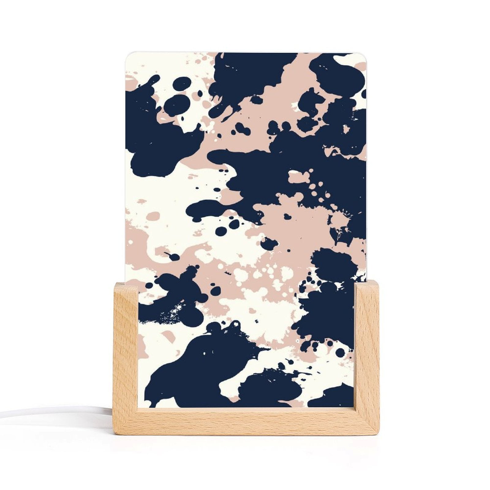 Acrylic Night Light Seven Color Inclined Insert Base Simple ...