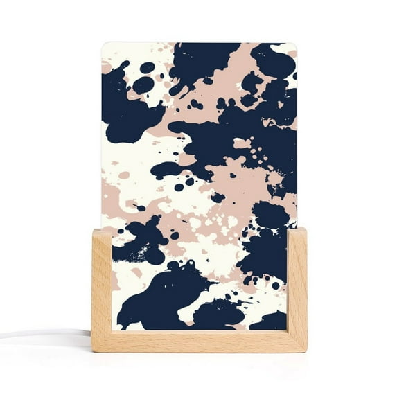 Acrylic Night Light Seven Color Inclined Insert Base Simple ...