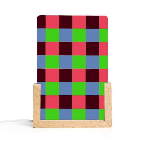 Acrylic Night Light Seven Color Inclined Insert Base Simple ...