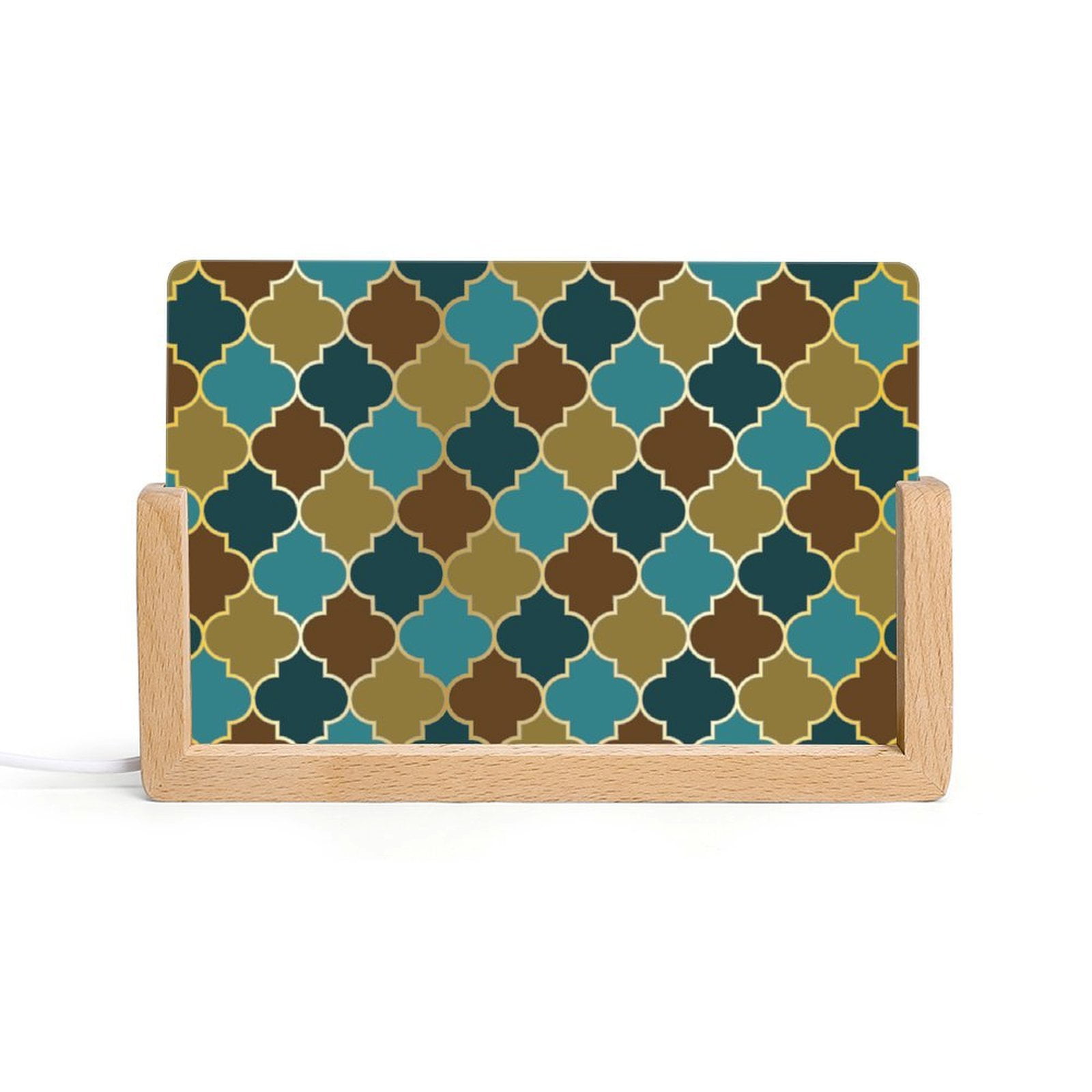 Acrylic Night Light Seven Color Inclined Insert Base Simple ...