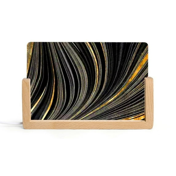 Acrylic Night Light Seven Color Inclined Insert Base Simple ...