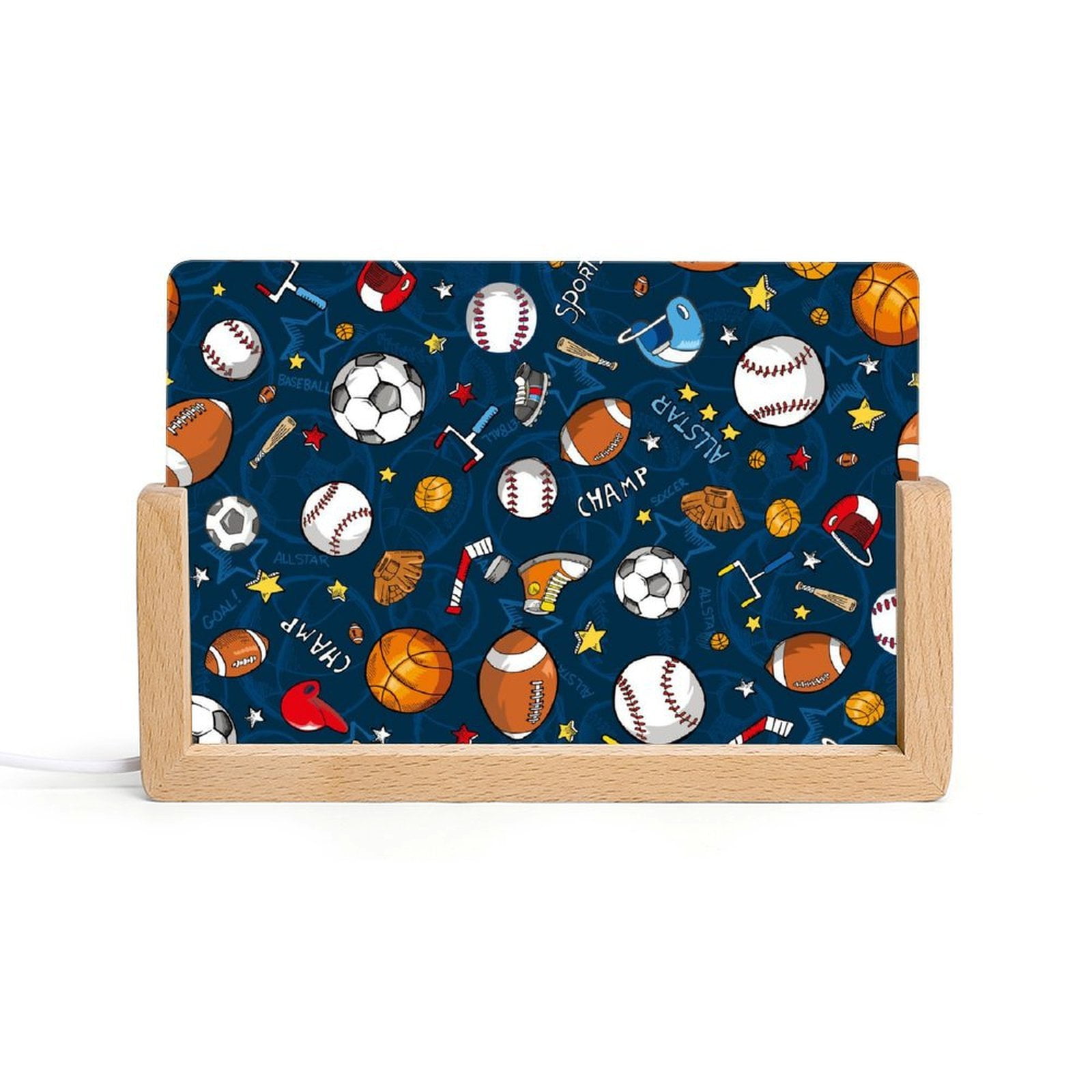 Acrylic Night Light Seven Color Inclined Insert Base Simple ...