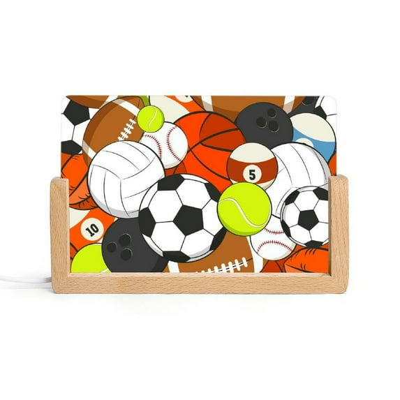 Acrylic Night Light Seven Color Inclined Insert Base Simple ...