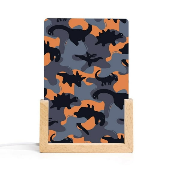 Acrylic Night Light Seven Color Inclined Insert Base Simple ...