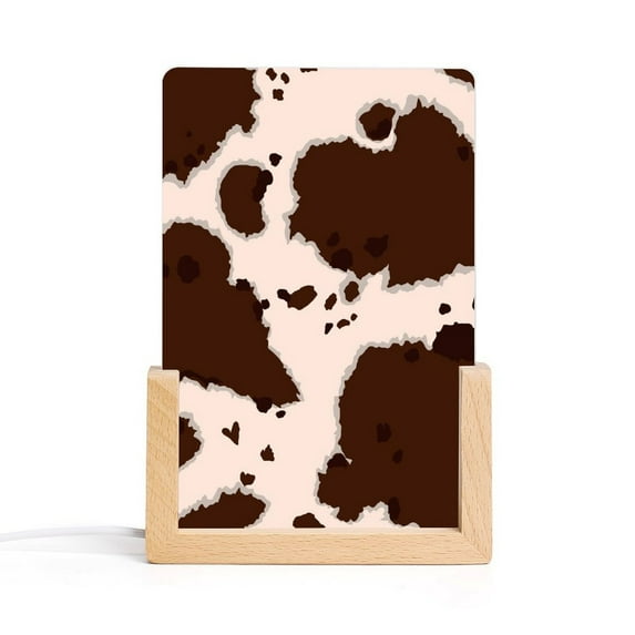 Acrylic Night Light Seven Color Inclined Insert Base Simple ...