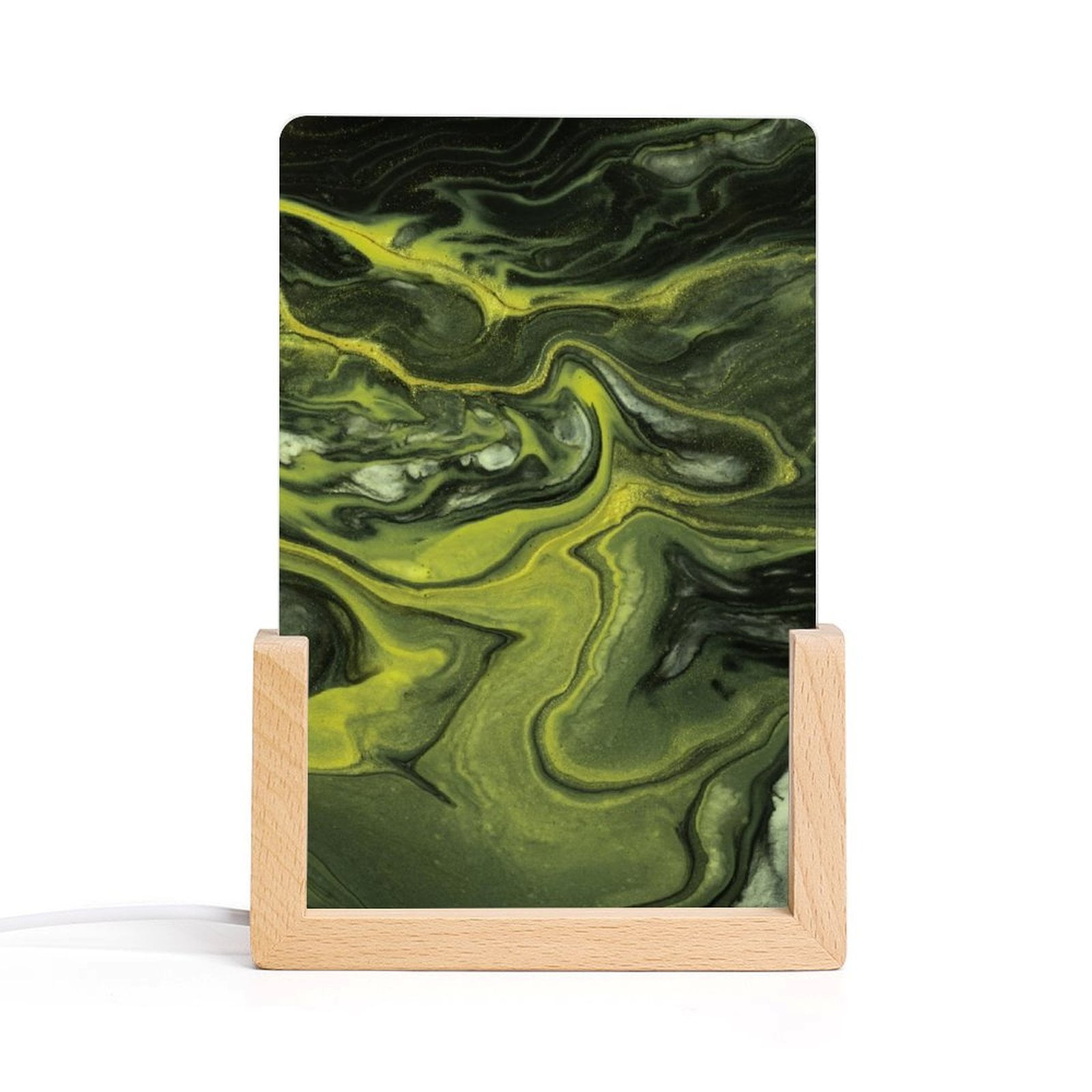 Acrylic Night Light Seven Color Inclined Insert Base Simple ...