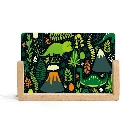 Acrylic Night Light Seven Color Inclined Insert Base Simple ...