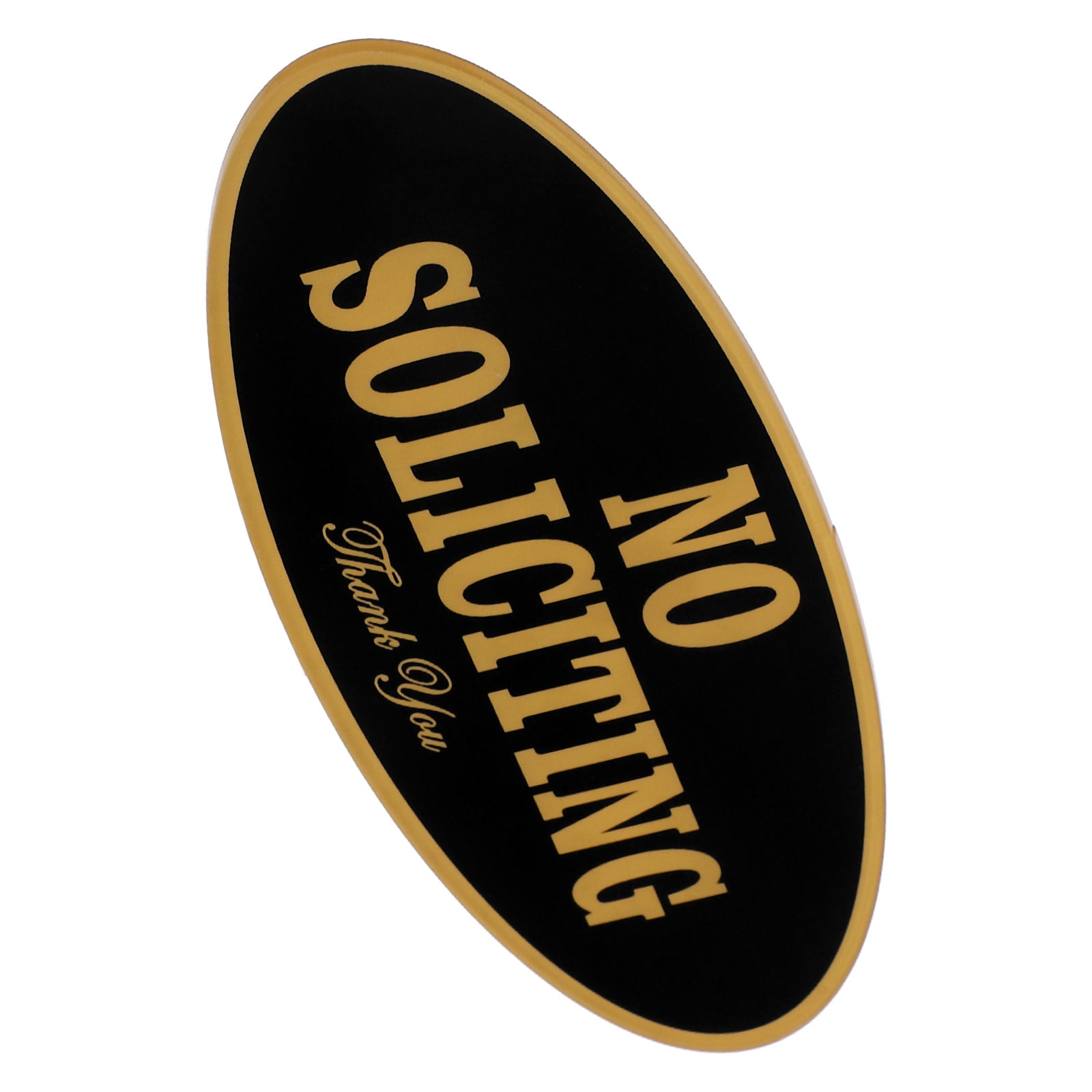 OUNONA Golden No Soliciting Sign for Home Made of Acrylic Weatherproof ...