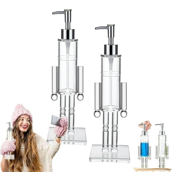 Acrylic Nutcracker Soap Dispenser,Decorative Soap Dispenser,Christmas ...