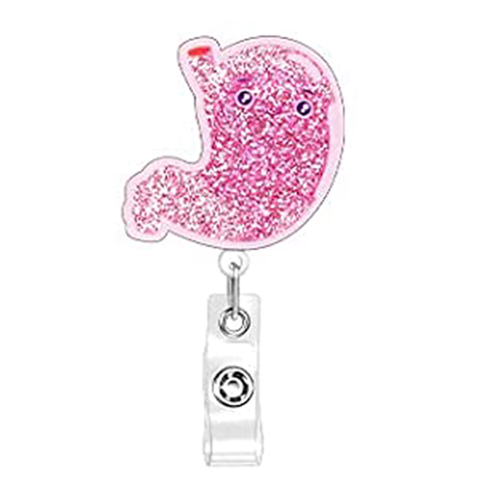Acrylic Organ Badge Reel Organ Heart Badge Clip Anatomy Teaching Tool ...
