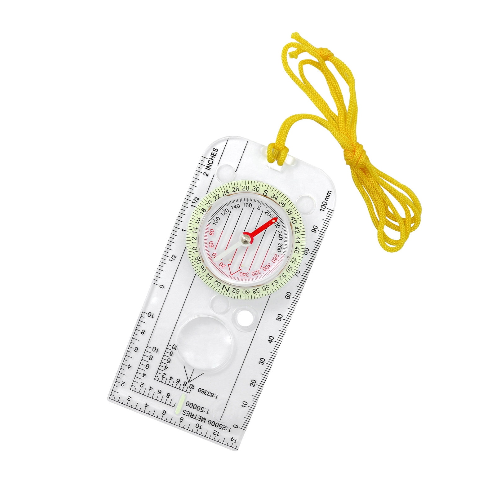 Acrylic Orienteering Compasses with Scale Practical Outdoor Compasses ...