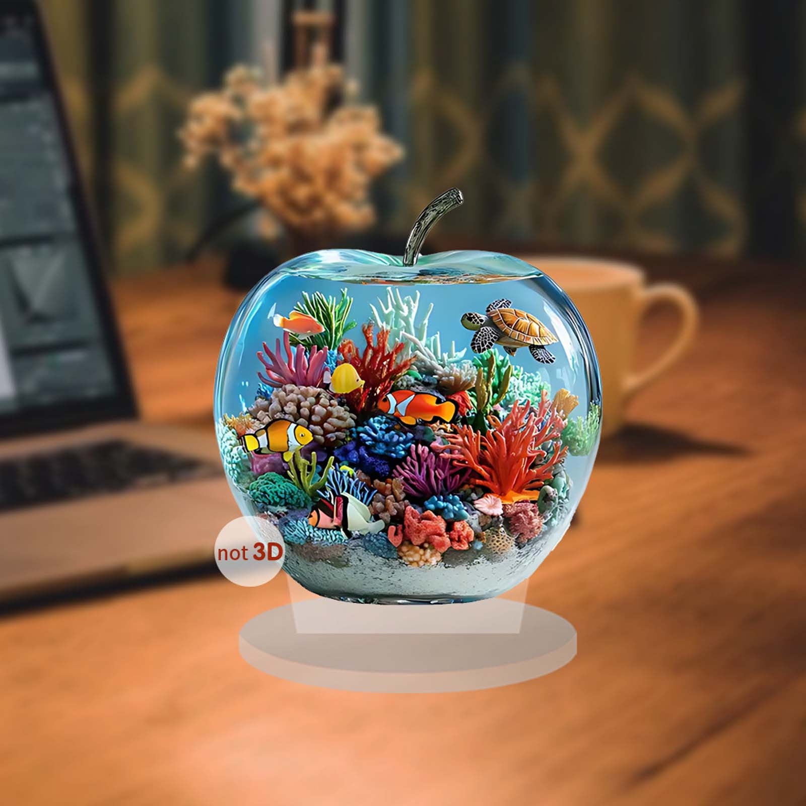 Acrylic Ornaments - Colorful Image In Mirror 2D Acrylic Festival ...