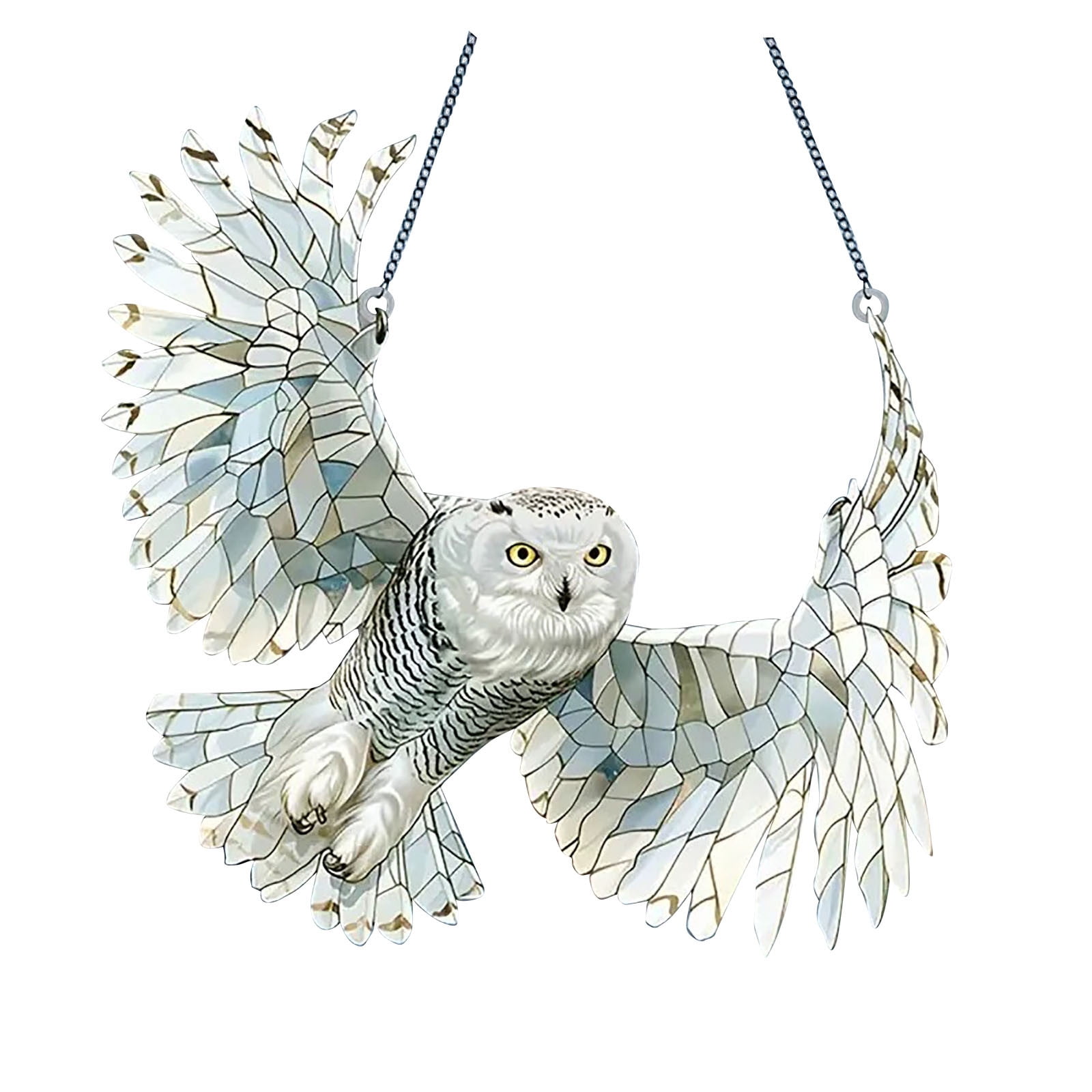 Acrylic Owl Stained Hanging - Colorful Owl Theme Acrylic Window Hanging ...
