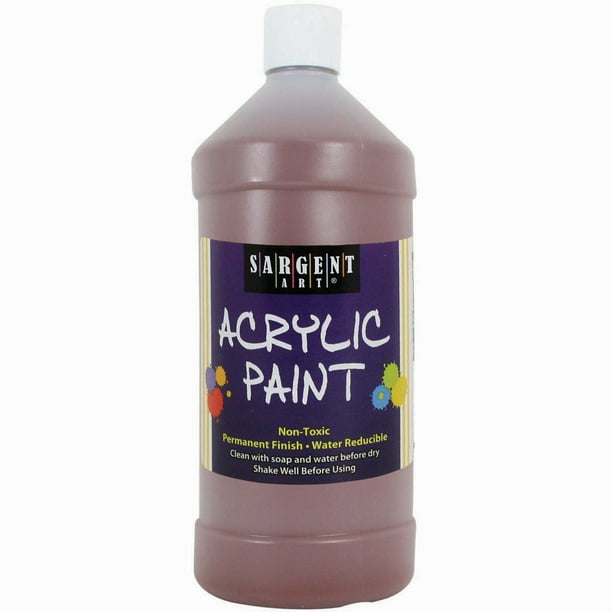 Acrylic Paint 32oz-Brown - Walmart.com