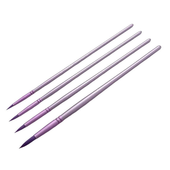 Acrylic Paint Brush Set 4 Pcs Watercolor Brushes Painting Brush Nylon ...