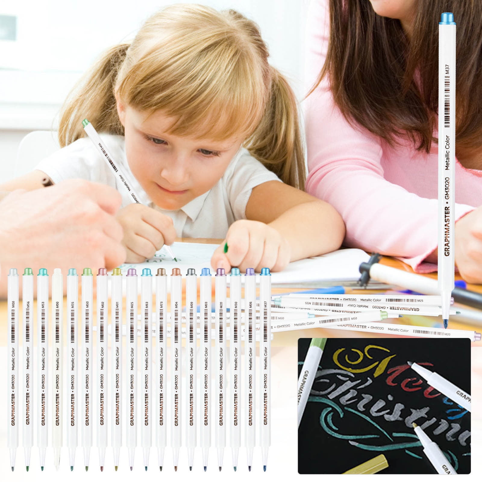 Acrylic Paint Markers Multifunctional DIY Graffiti Pen,Easy To Write ...