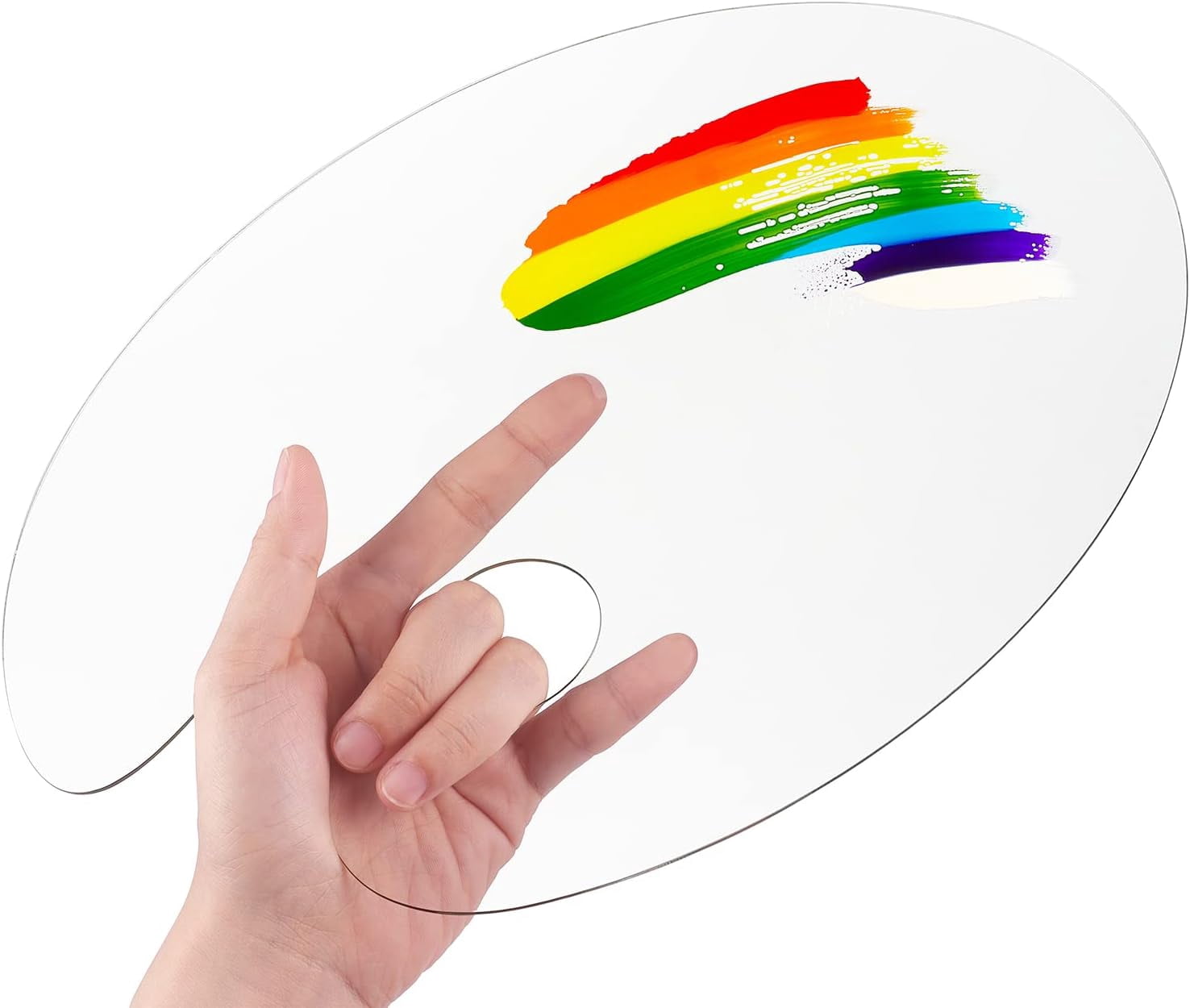 Acrylic Paint Palette Paint Pallet Clear Paint Tray Palette, Easy Clean ...