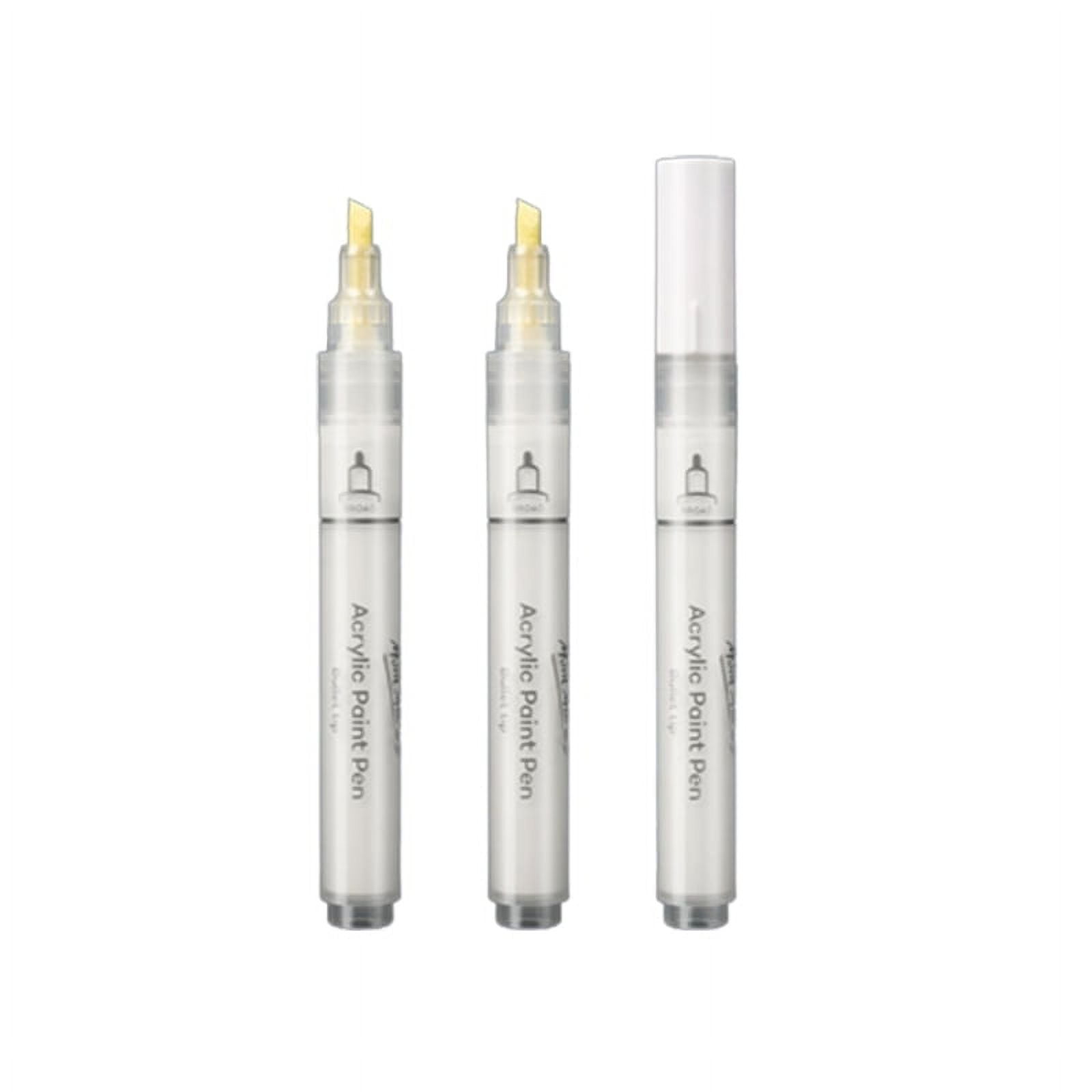 Acrylic Paint Pen Set Broad/Chisel Tip for Fabric, Wood, Metal,Stone ...