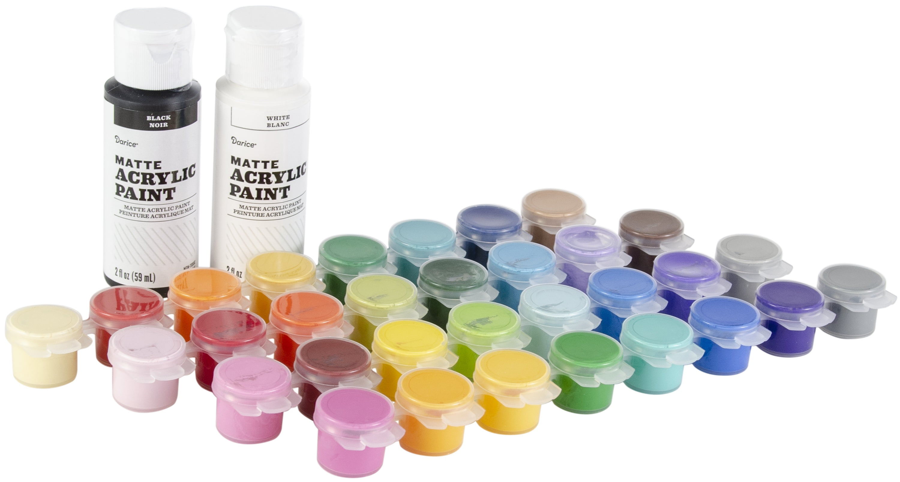Acrylic Paint Pot Set 34/Pkg-Matte - Walmart.com