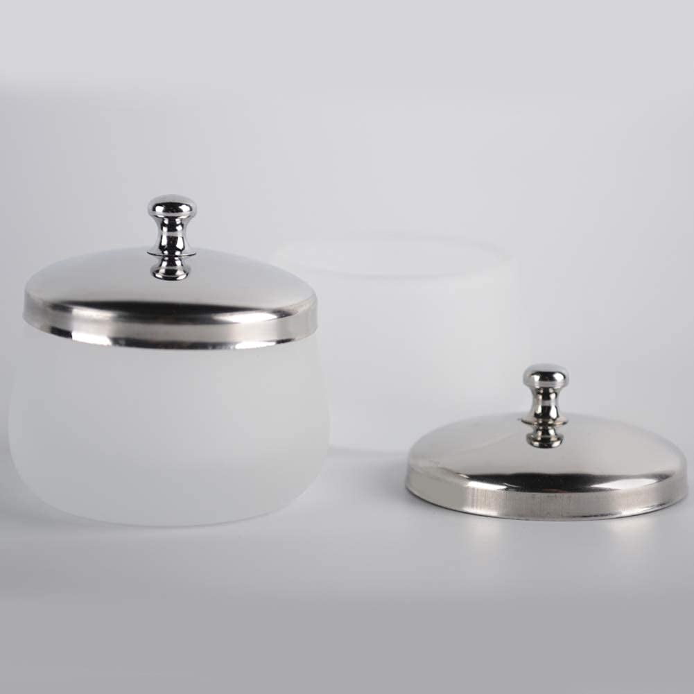 Acrylic Paint Powder Organizers, Matte Crystal Glass Nail with Lid Nail ...