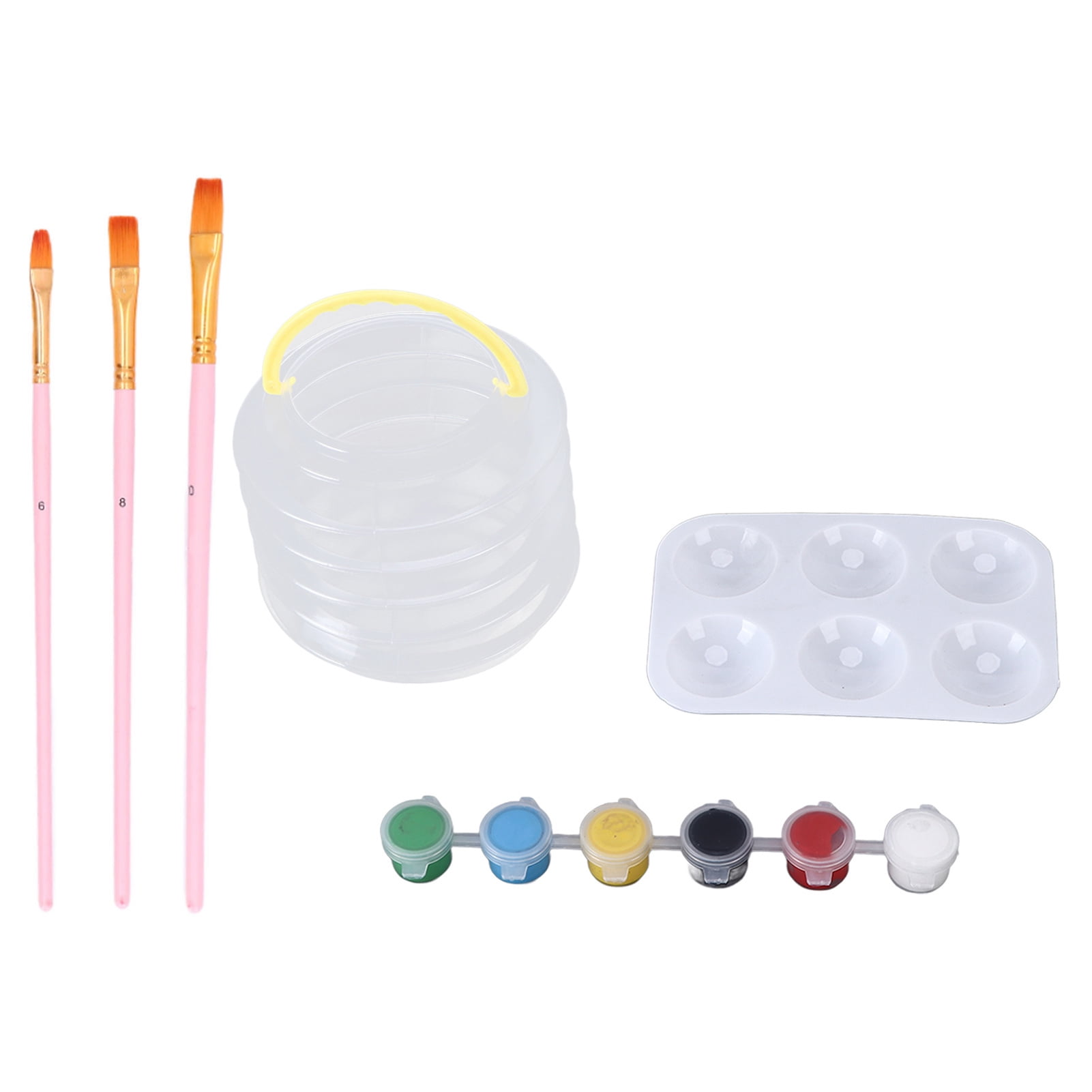 Acrylic Paint Set 6 Colors Easy to Use Complete Tools Macaron Painting ...