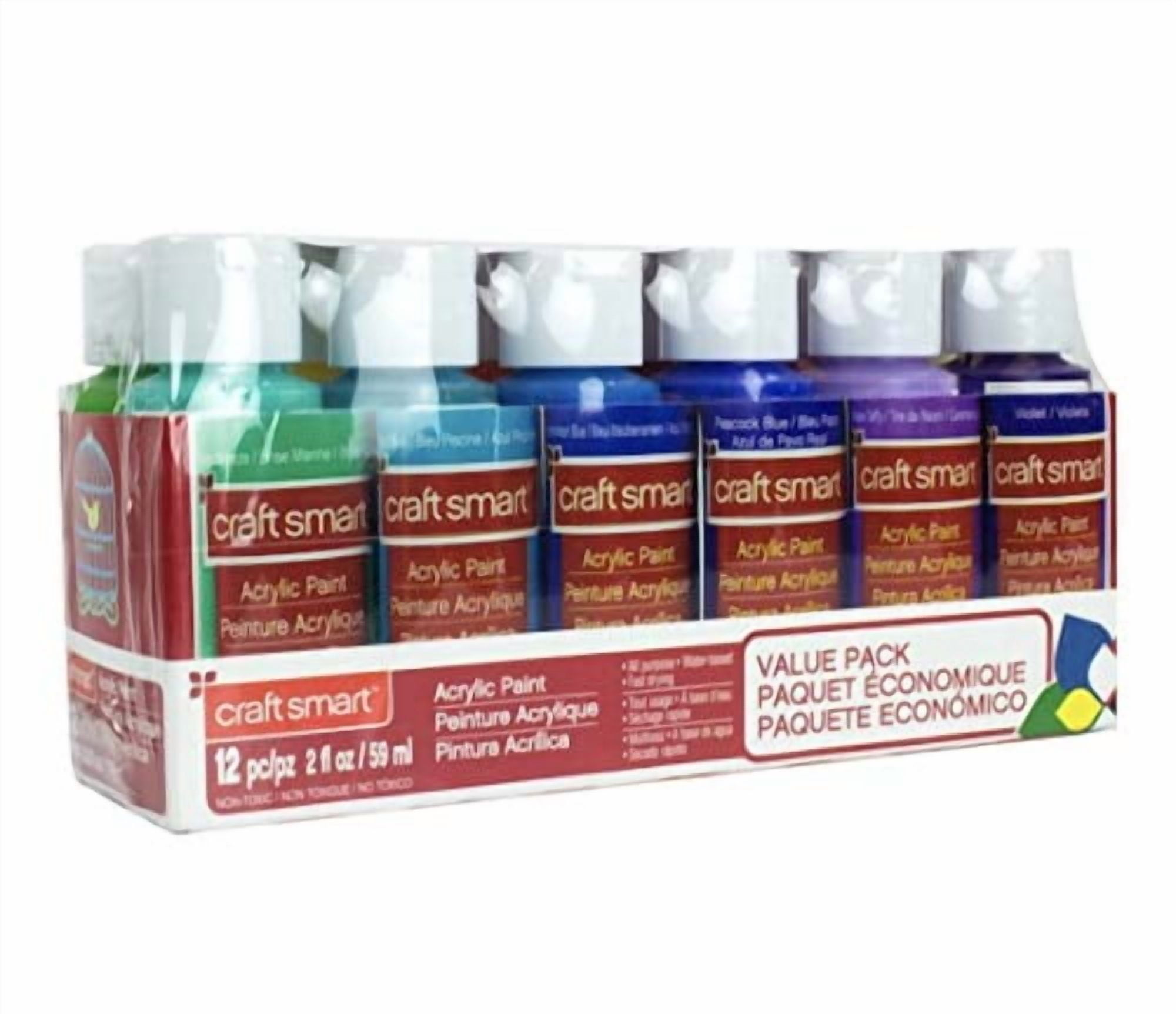 Acrylic Paint Value Set by Craft Smart Bright - Walmart.com