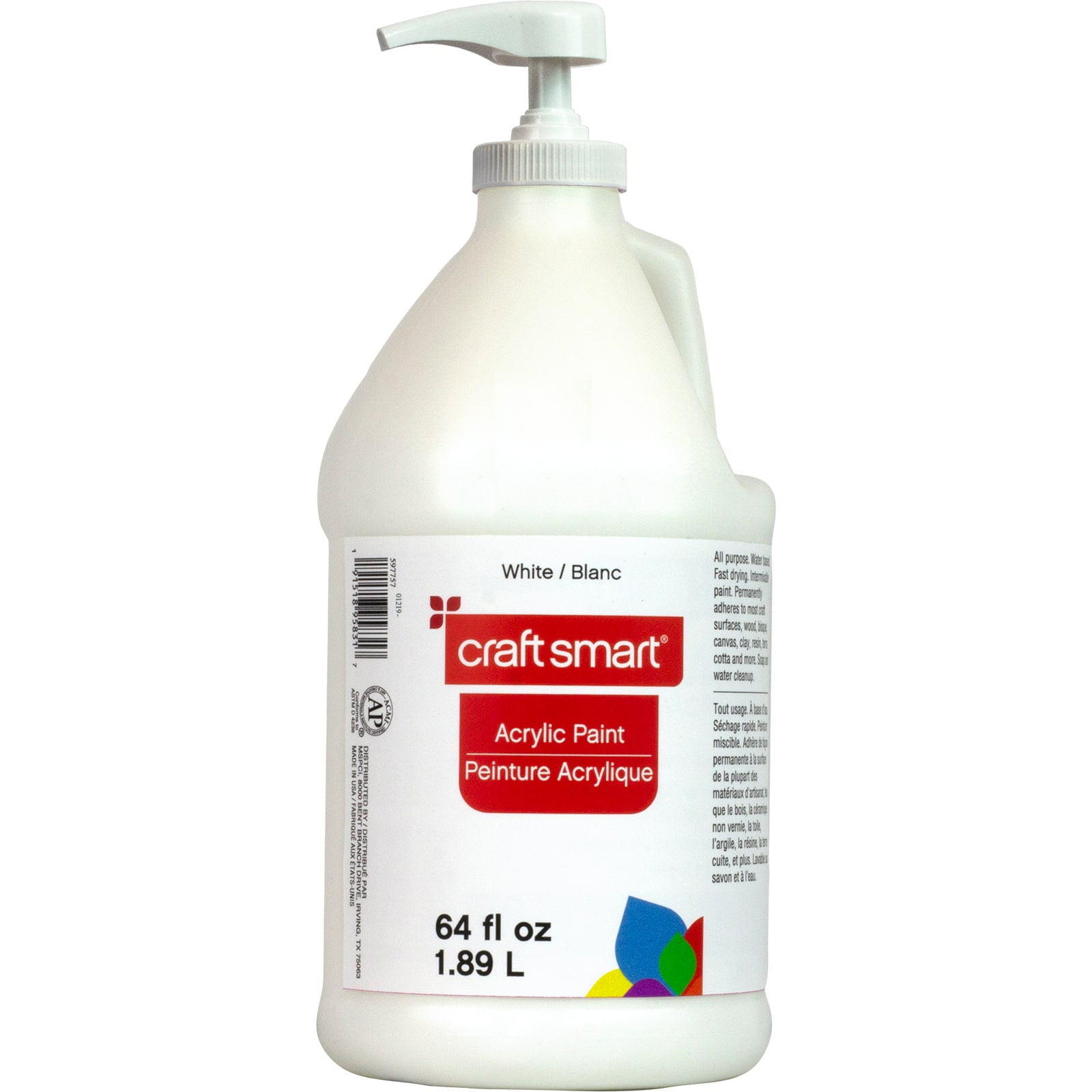 64oz. White Acrylic Paint by Craft Smart - Fast Drying Paint for ...