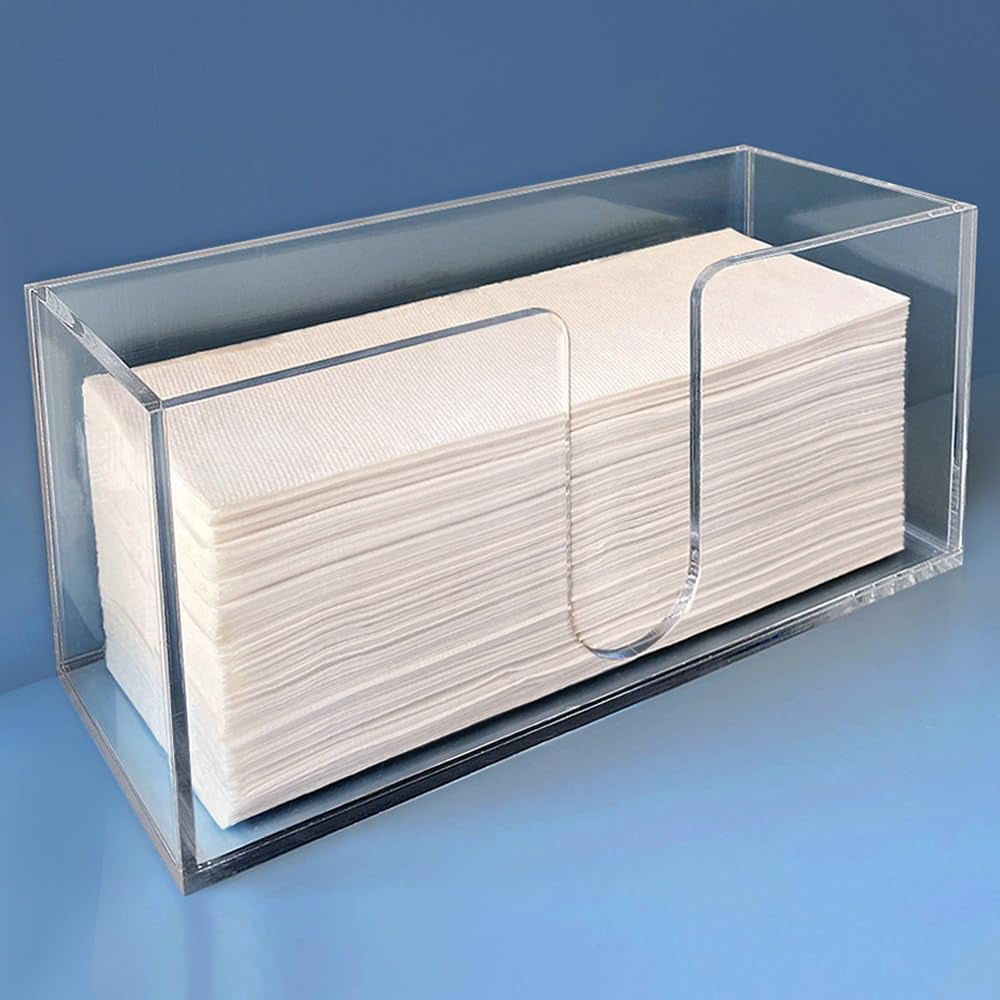 Acrylic Paper Towel Holder (5mm Acrylic) Paper Towel Dispenser ...