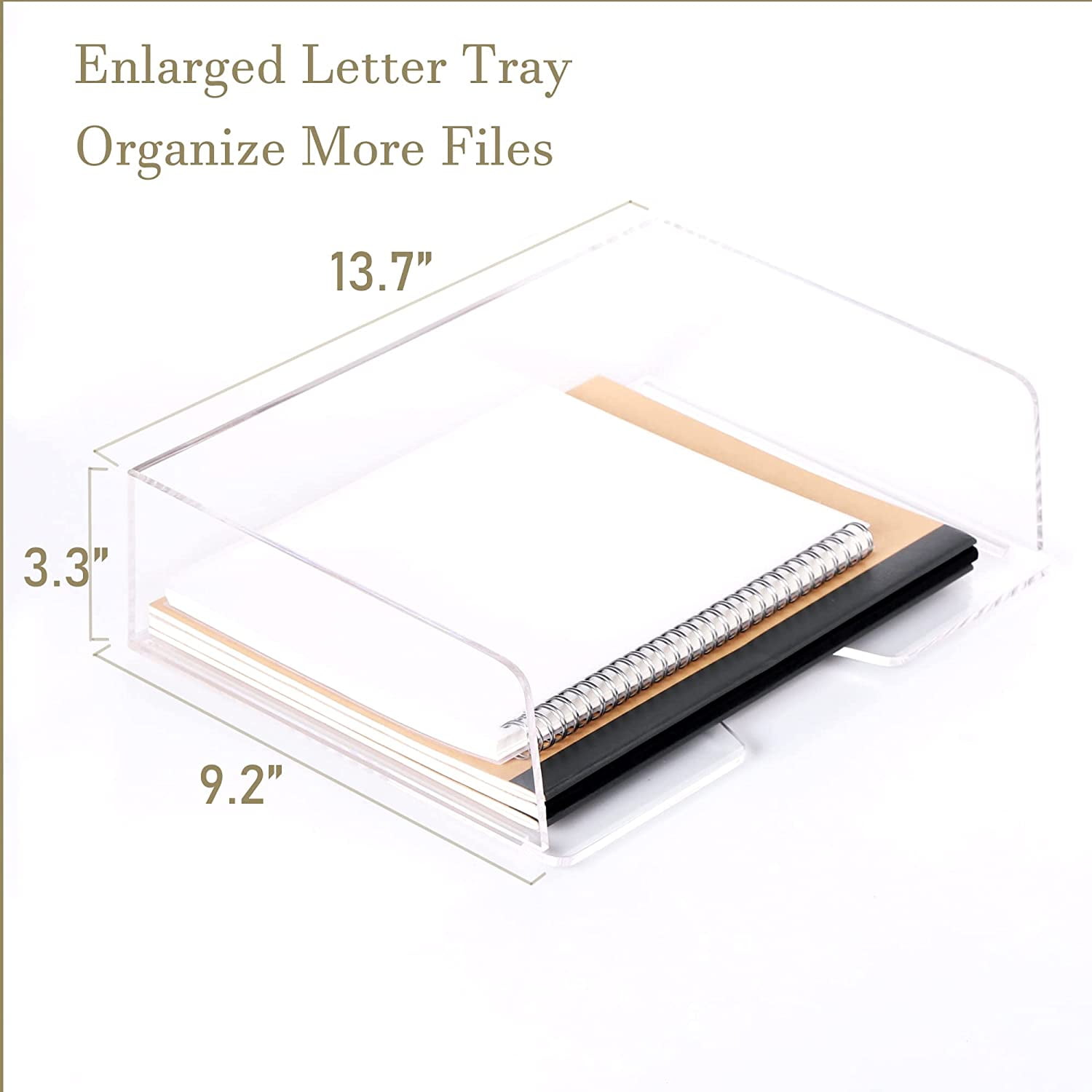 Acrylic Paper Tray Desk Organizers and Office Suplies Document Storage ...