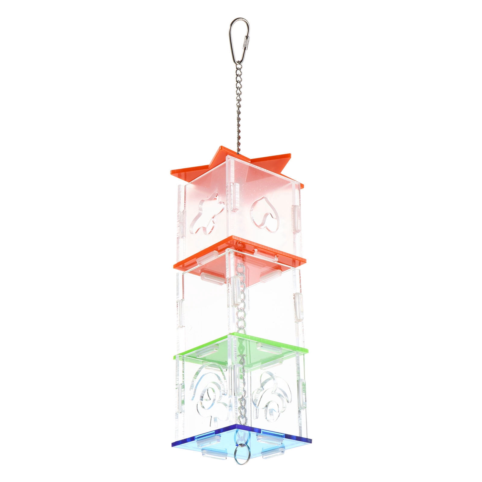 Acrylic Parrot Foraging Feeder Box Bird Hanging Feeding Box Pet Supply ...