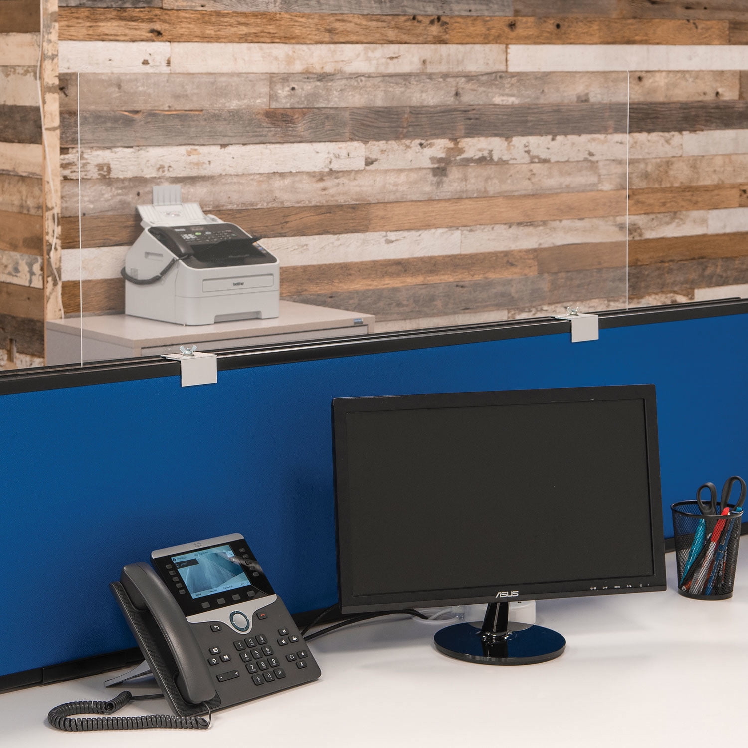 Acrylic Partition Extenders - 47.5""W x 18""H - 4/Pack - Walmart.com