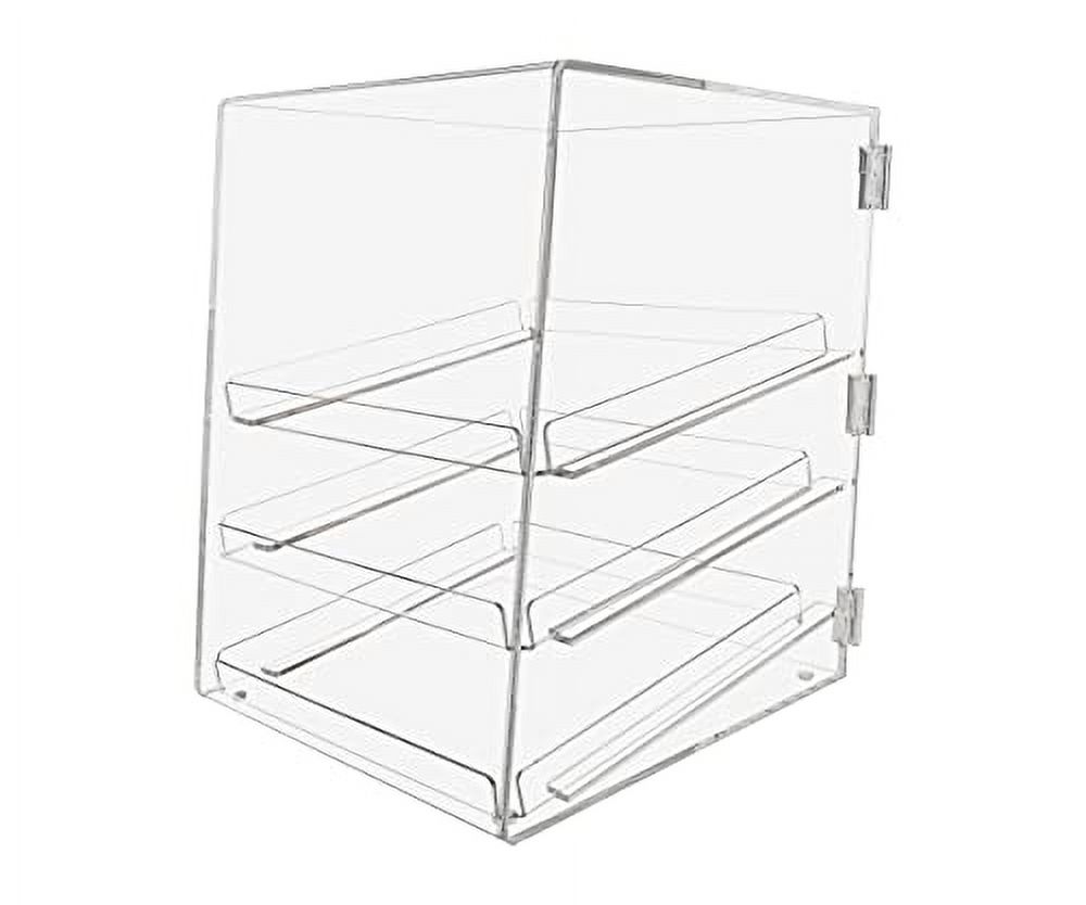 Acrylic Pastry Bakery Donut Bagels Cookie Display Case w/3 trays ...