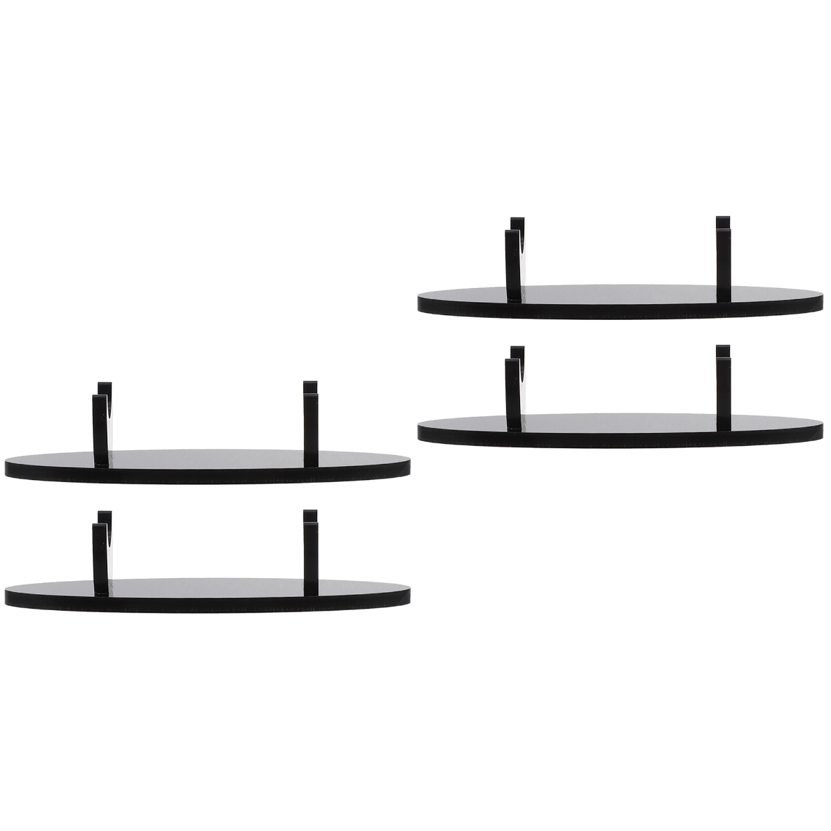Acrylic Pen Holder 4 Pcs Storage Rack Organizer Stand Display Shelf ...